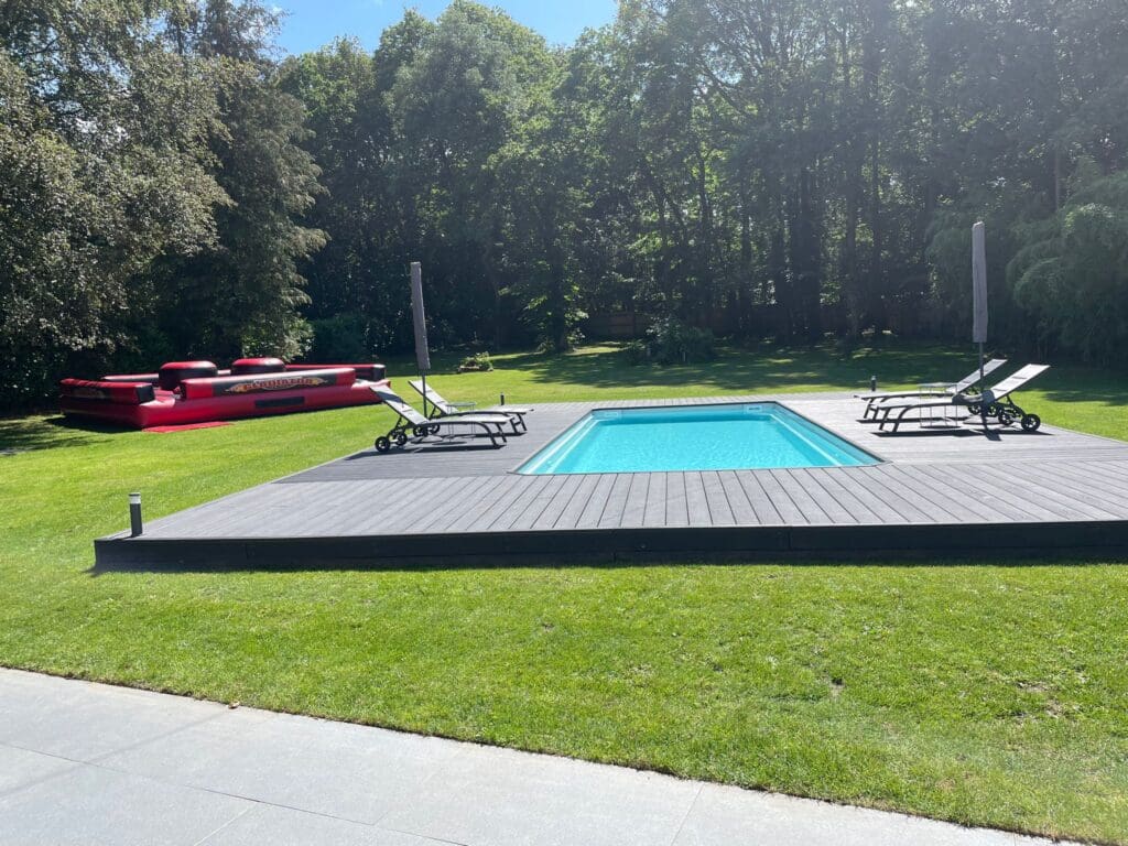 King 9m Swimming Pool in Plain Grey - Round Pools 🩳