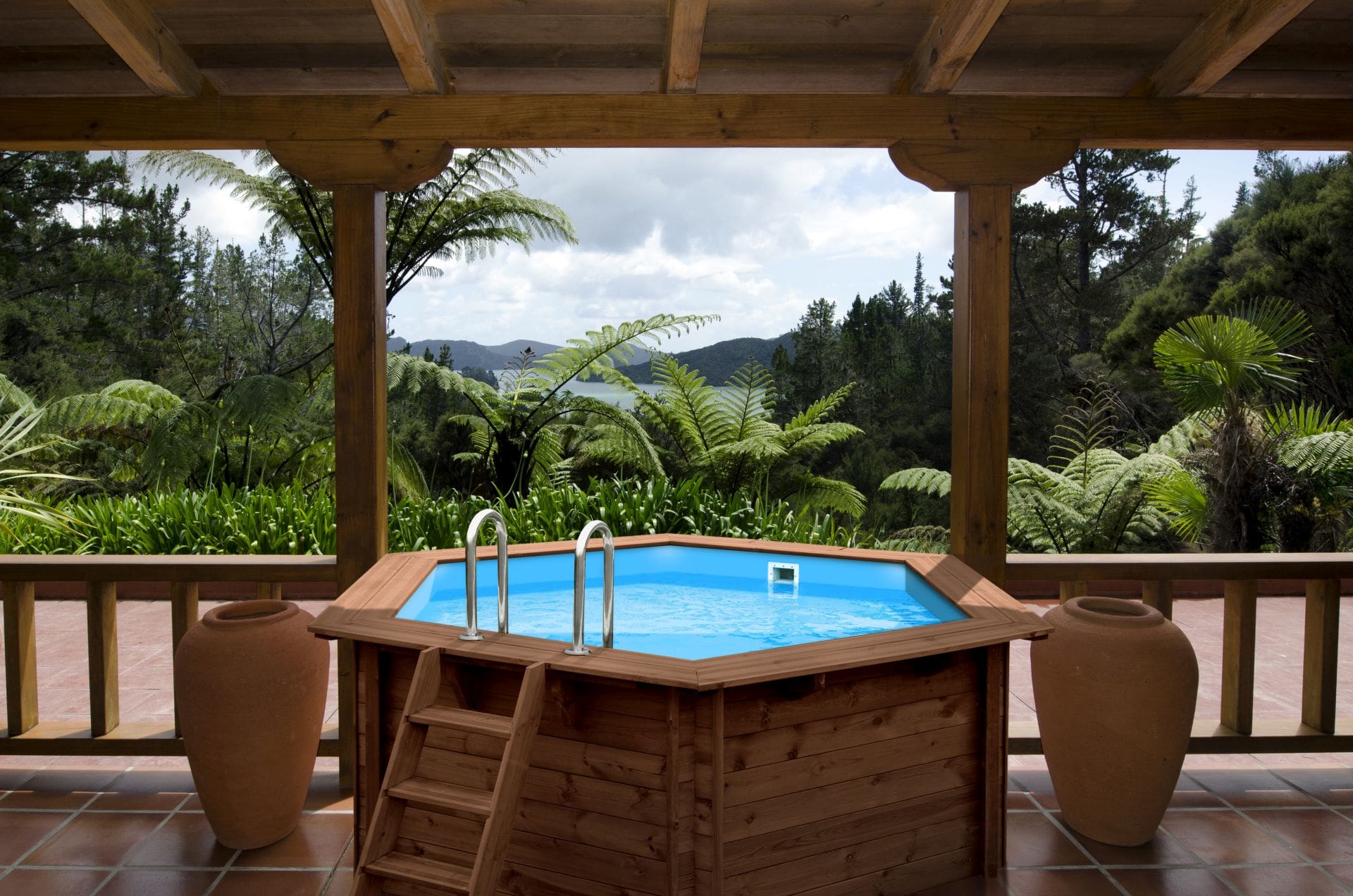 Hexagonal Premium Wooden Pools Range 🏊 My Pool Direct